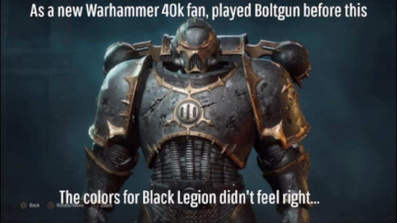 A more accurate Black Legion color scheme - YouTube