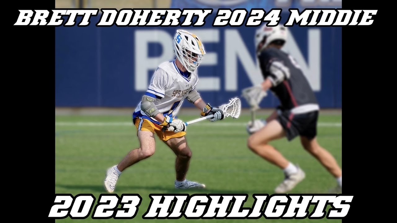 Brett Doherty '24 Two Way Middie 2023 Highlights - YouTube