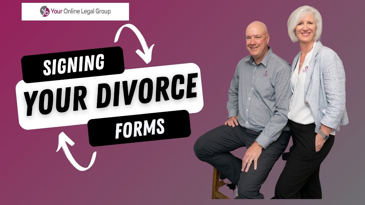 Signing Your Divorce Forms - YouTube