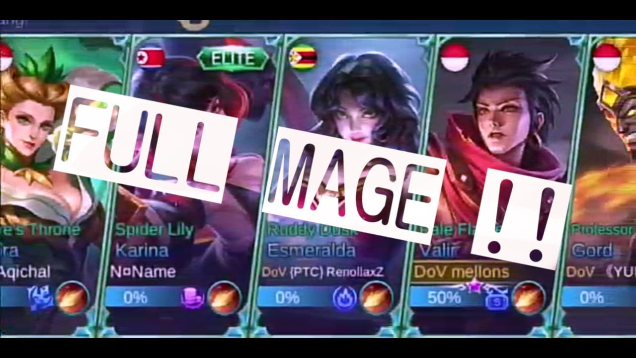 MLBB FULL MAGE.EXE【 DoV SQUAD】 - YouTube