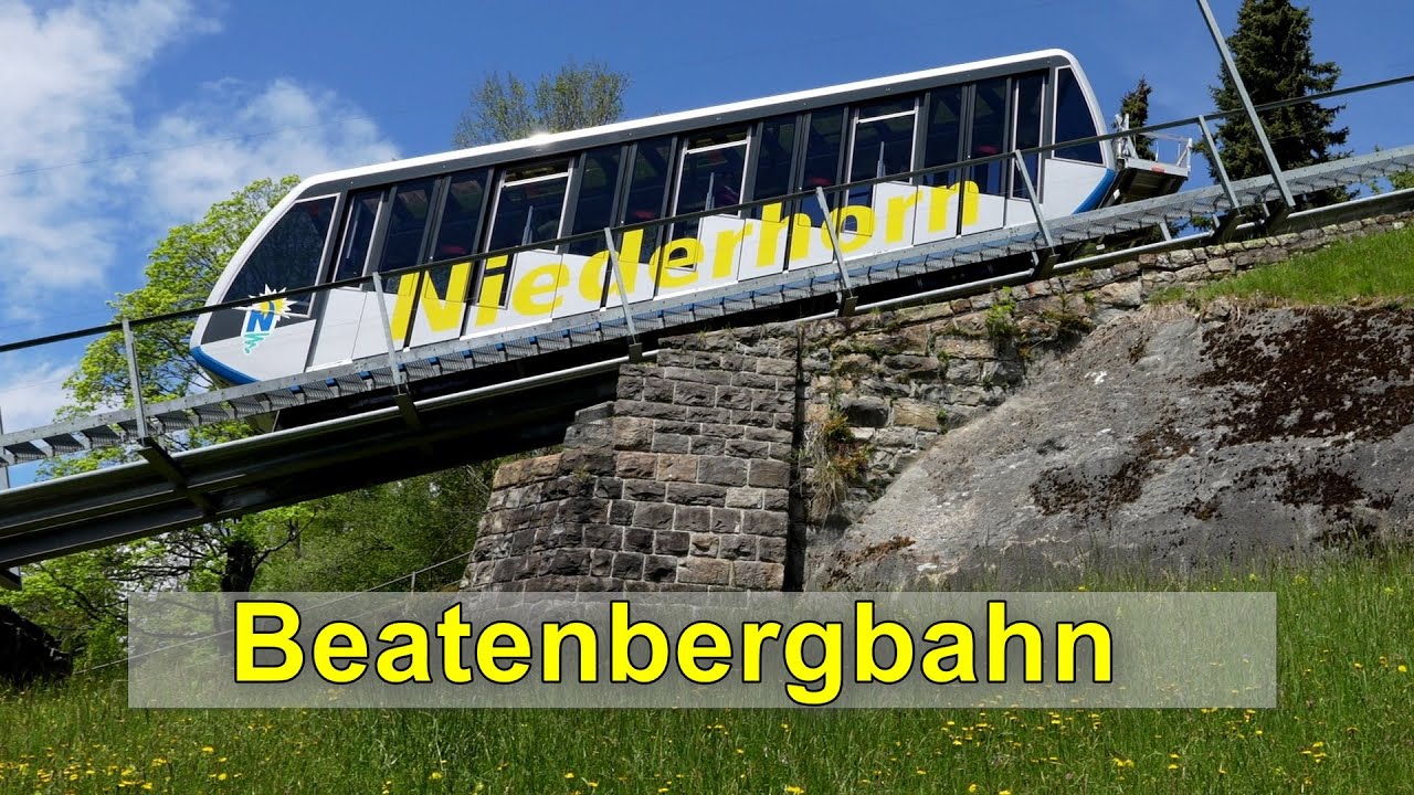 Funiculaire Merligen Beatenbucht - Beatenberg 🇨🇭 | Standseilbahn 🇨🇭 ...