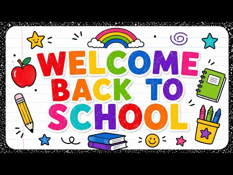 WELCOME BACK TO SCHOOL 🍎 First Day of School Background | Cheerful Classroom Ambience