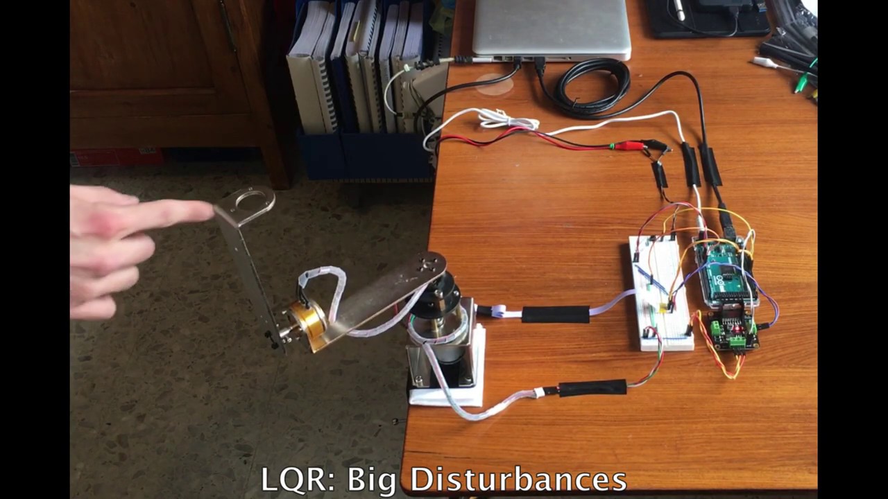 Rotary Inverted Pendulum: Swing Up and Stabilization - YouTube