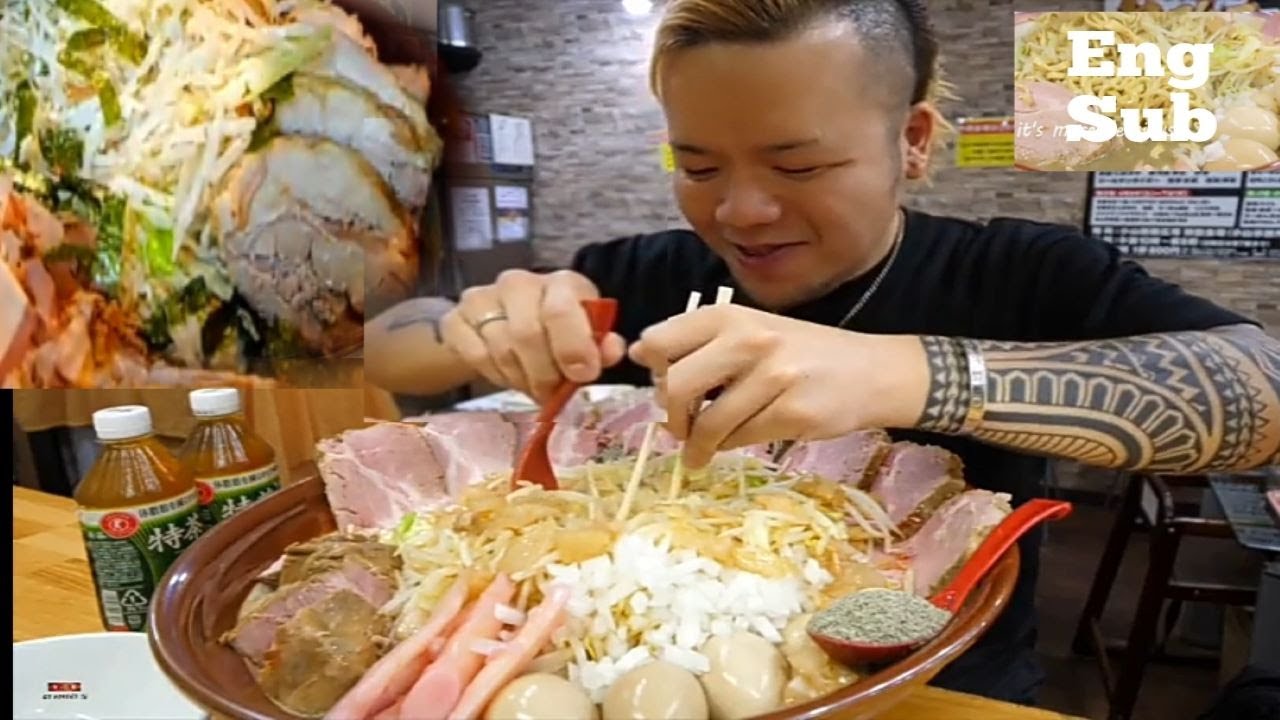 GIANT BOWLS RAMEN EATING CHALLENGE | NOODLES MUKBANG JAPANESE - YouTube