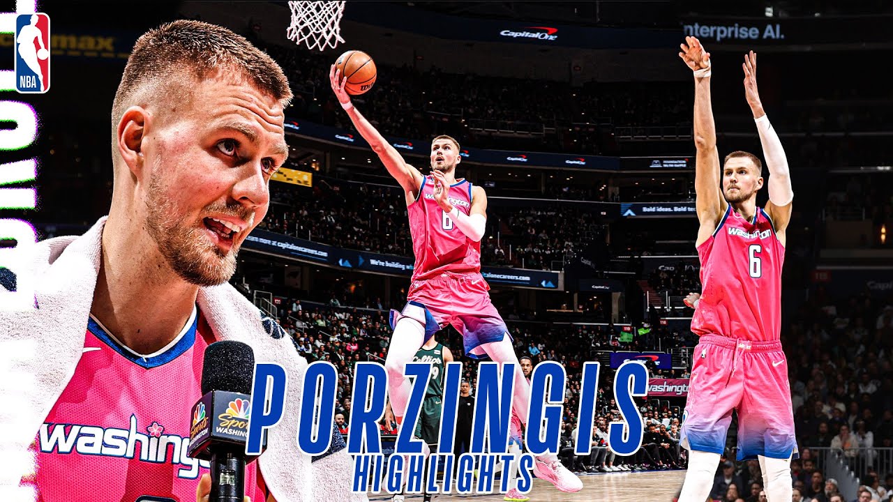 PORZINGIS POWER! 💪 HUGE 32 POINTS for KRISTAPS PORZINGIS in BIG Wizards ...