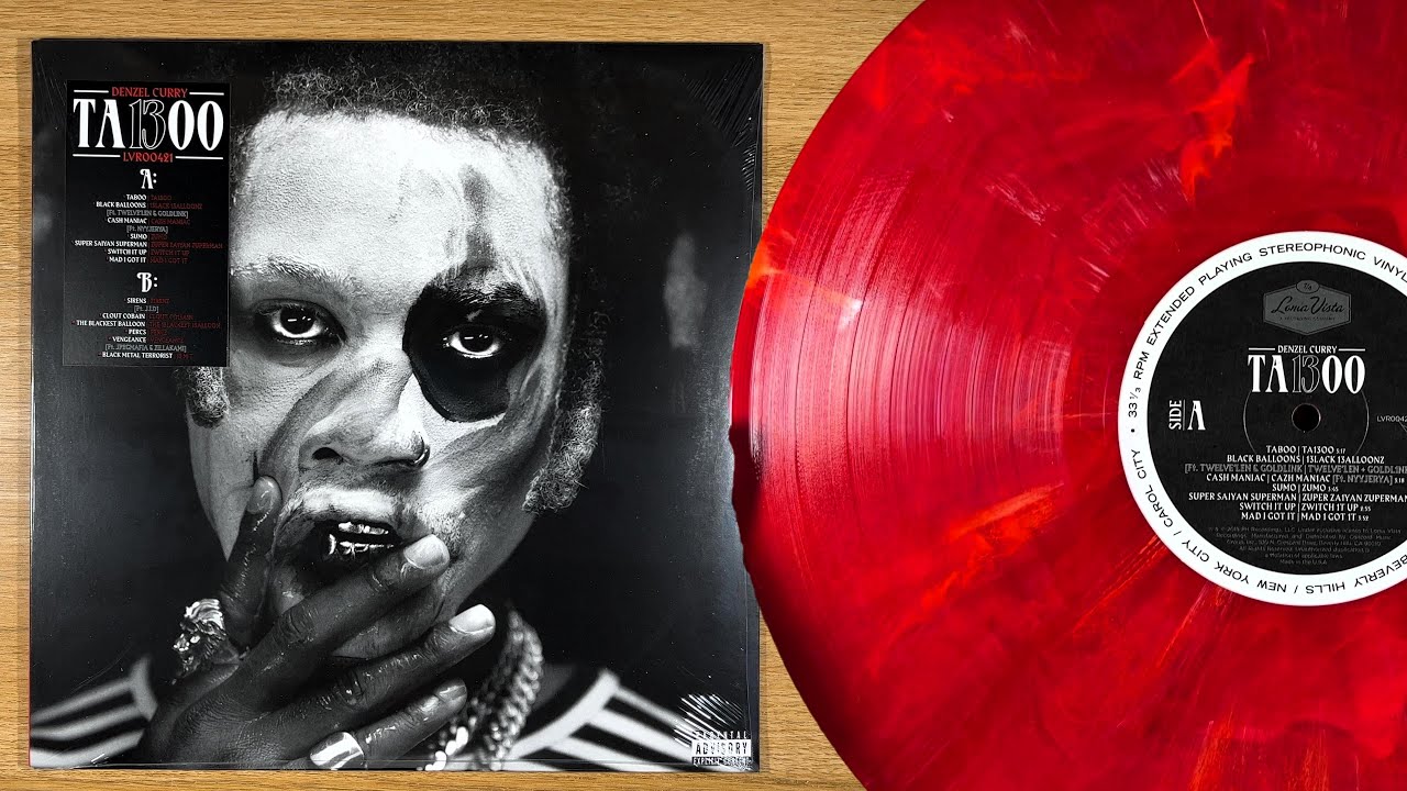 Denzel Curry - TA13OO Red Vinyl Unboxing - YouTube