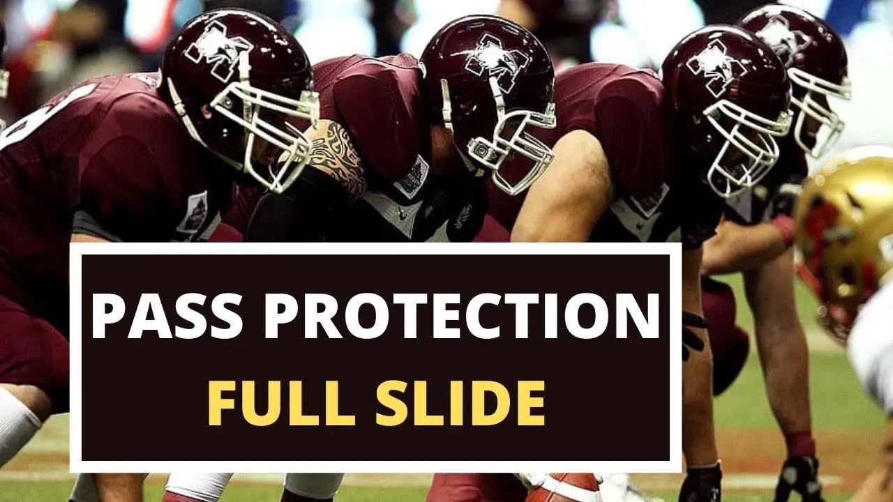 Pass Protection In The Spread Offense FULL SLIDE Protection - YouTube