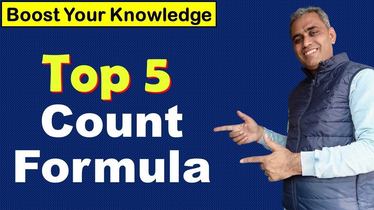 Top 5 Count Formula in Excel | How to use Count , Counta , Countblank ...