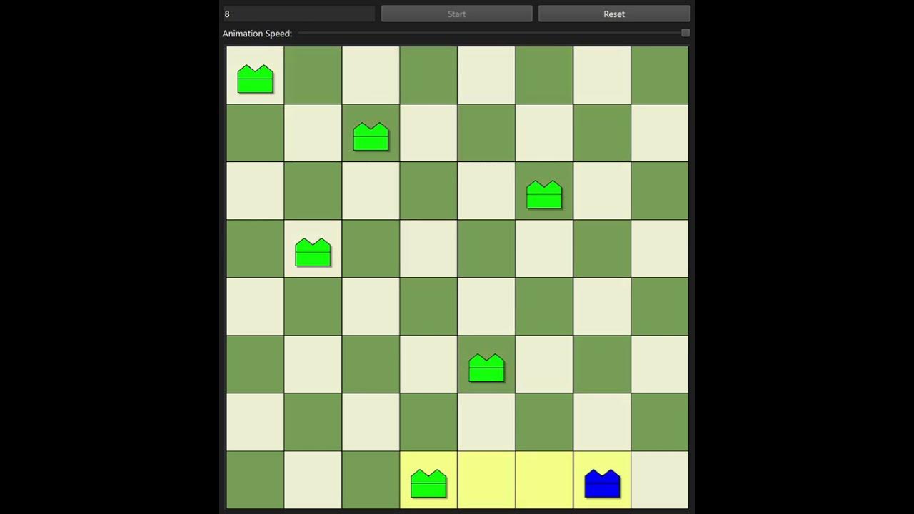 Visualization of N-Queens using Backtracking with C++ and Qt - YouTube