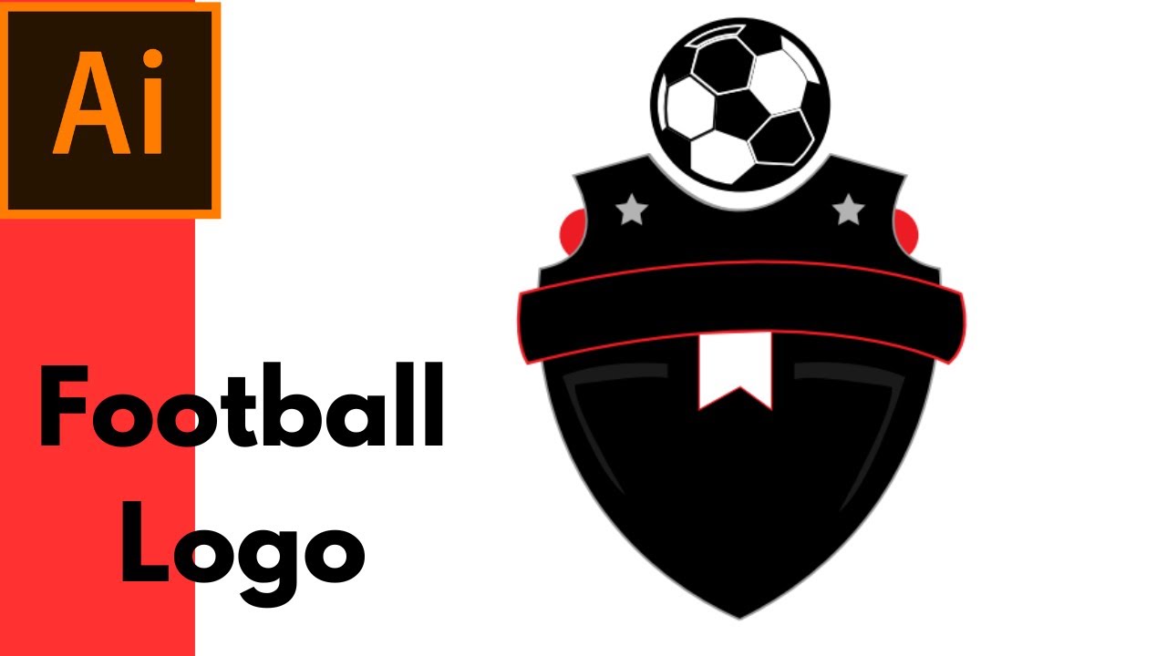 Football Logo Design In Adobe Illustrator | Logo Design Tutorial - YouTube