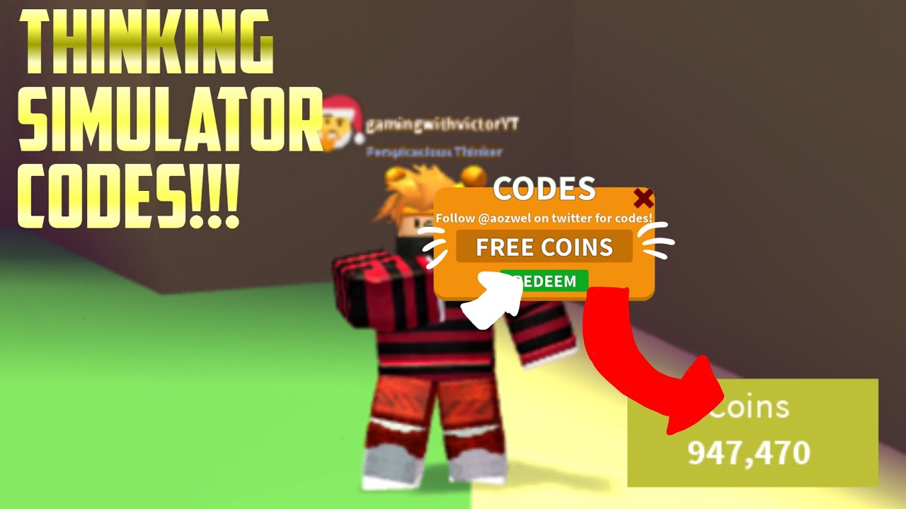 5 THINKING SIMULATOR CODES!!! ( NEW!!! FIRST ) ( ROBLOX CODES ...