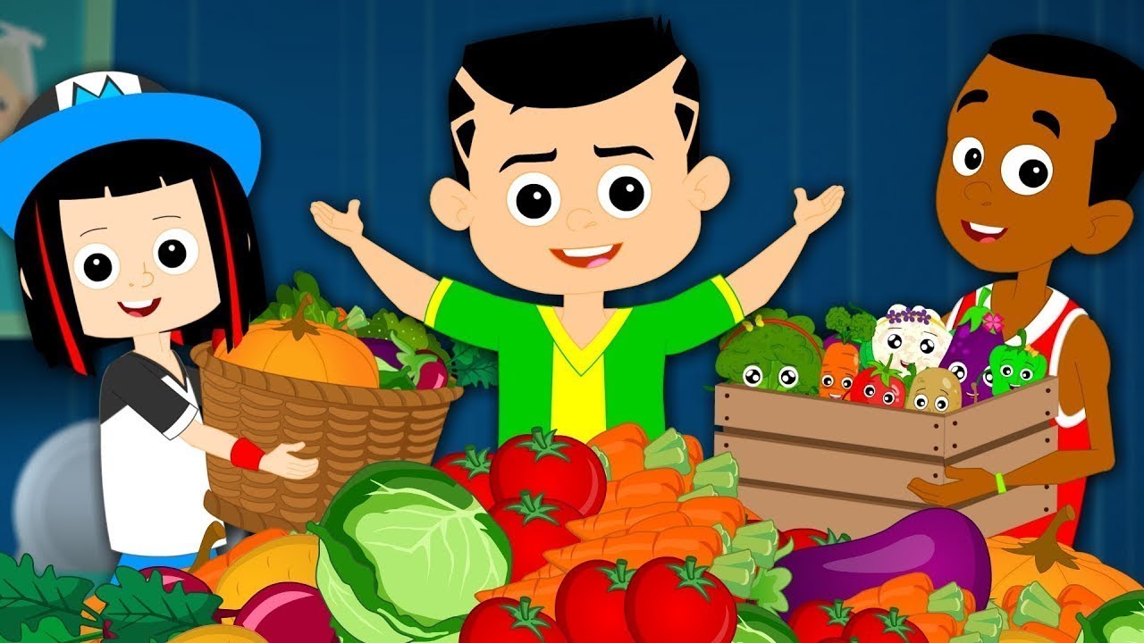 Learn vegetables, Educational Videos And Nursery Rhymes - YouTube