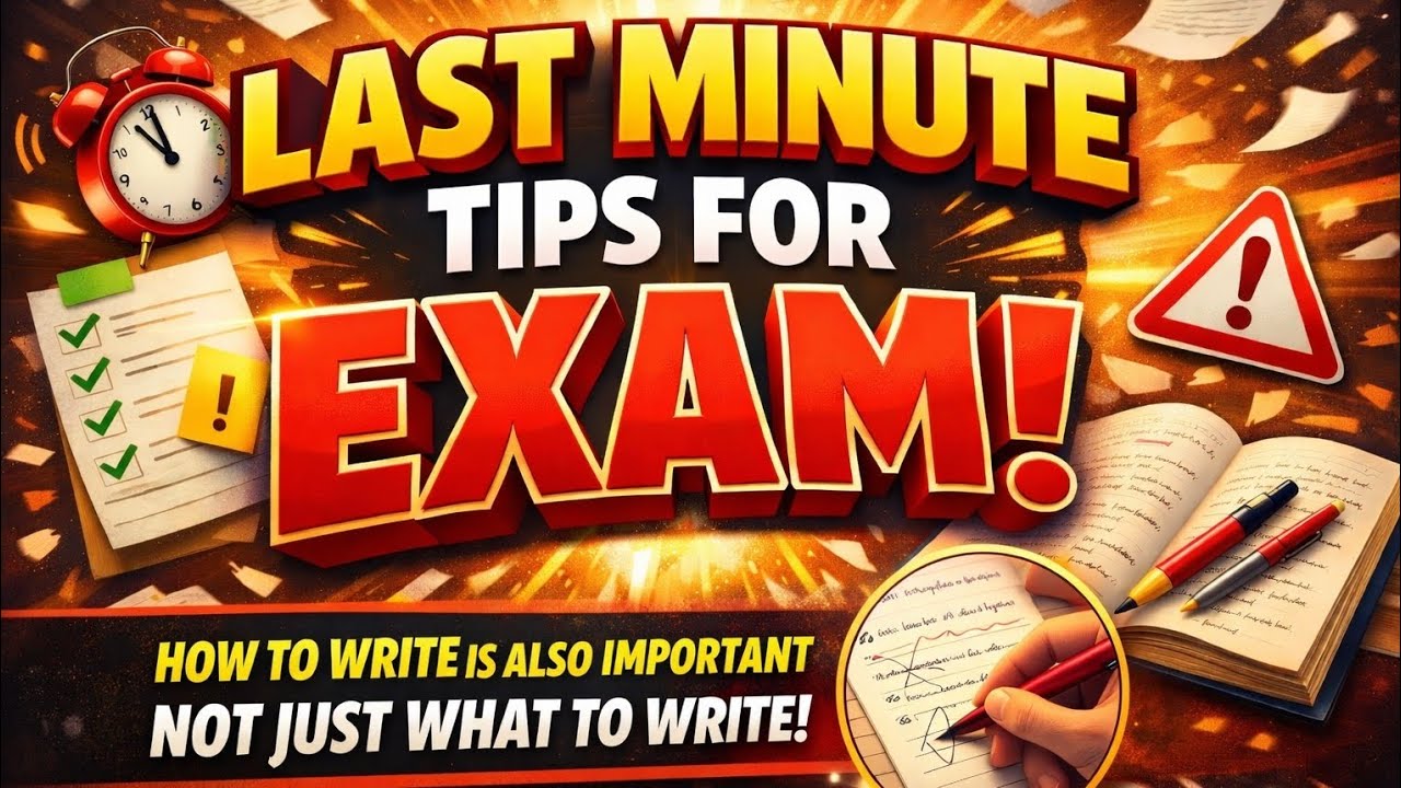 Don’t Lose Marks! ⚠️ How to Write Answers in Exam (Last Minute Tips ...