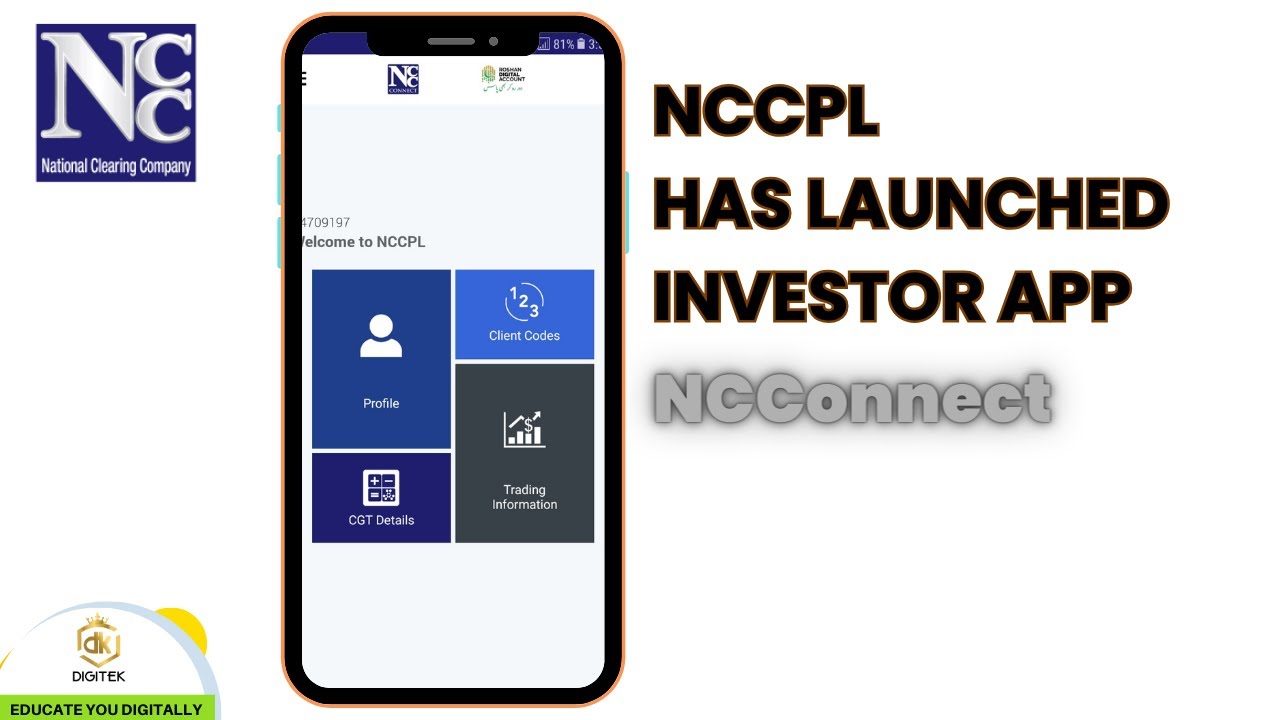 NCCPL LAUNCHED "NCCONNECT" THE SMART INVESTOR APP - YouTube