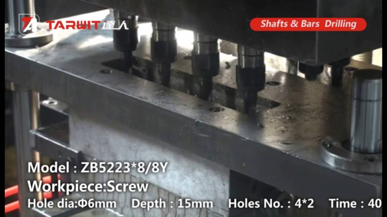 TARWIT multi-spindle drilling machine ZB5223X8 for drilling shafts and ...