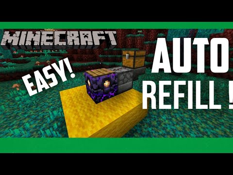 Minecraft Auto Refill Respawn Anchor easy - YouTube