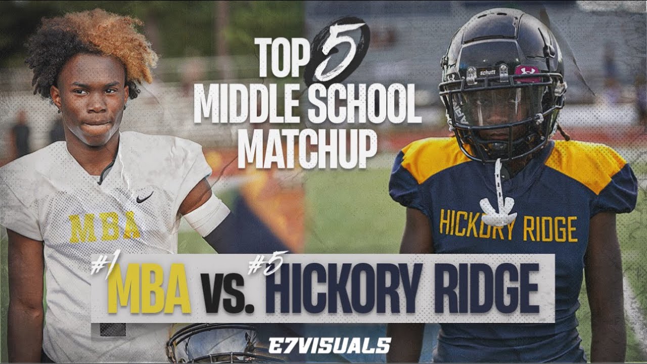 Top 5 MIDDLE SCHOOL Matchup! MBA vs Hickory Ridge Middle IT GOT UGLY ...