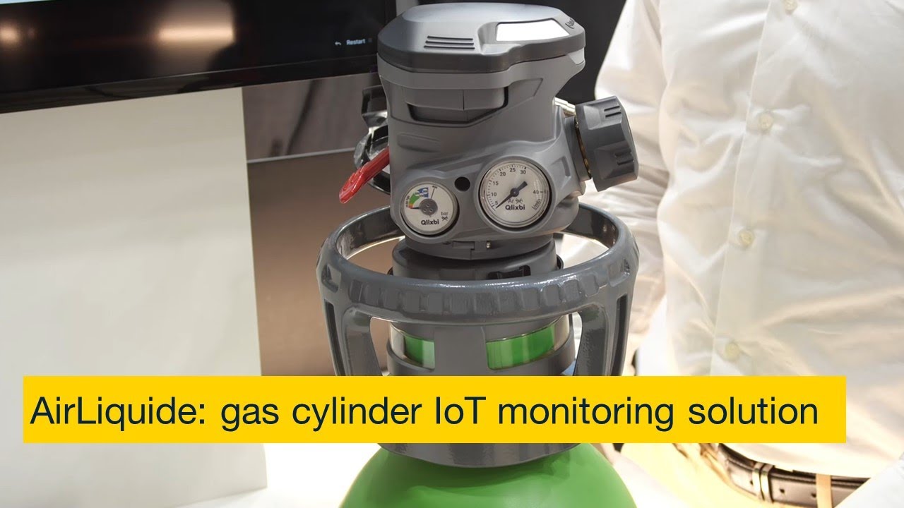 AirLiquide gas cylinder IoT monitoring solution - YouTube