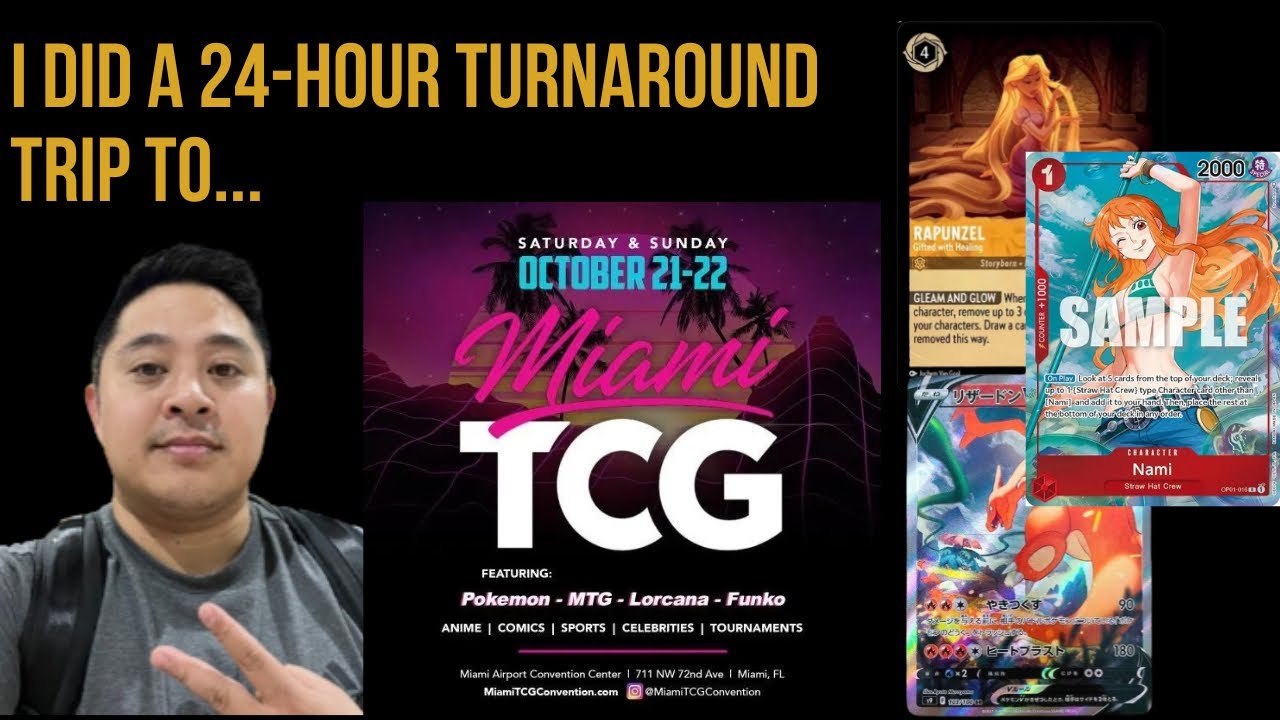 I TOOK A 24-HOUR TURNAROUND TRIP TO MIAMI TCG - YouTube