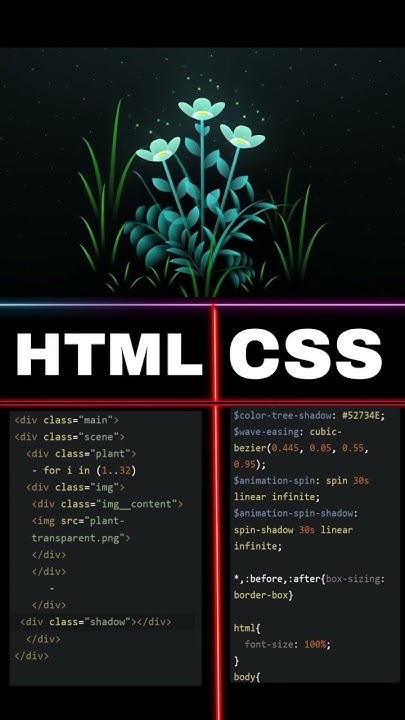 Plant Animation Programming Htmlcss Frontend Smartphone Html5 Coding Csseffects Youtube