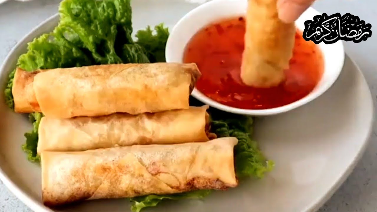 Chicken spring rolls |chicken vegetable rolls| Chinese Roll | Ramazan ...