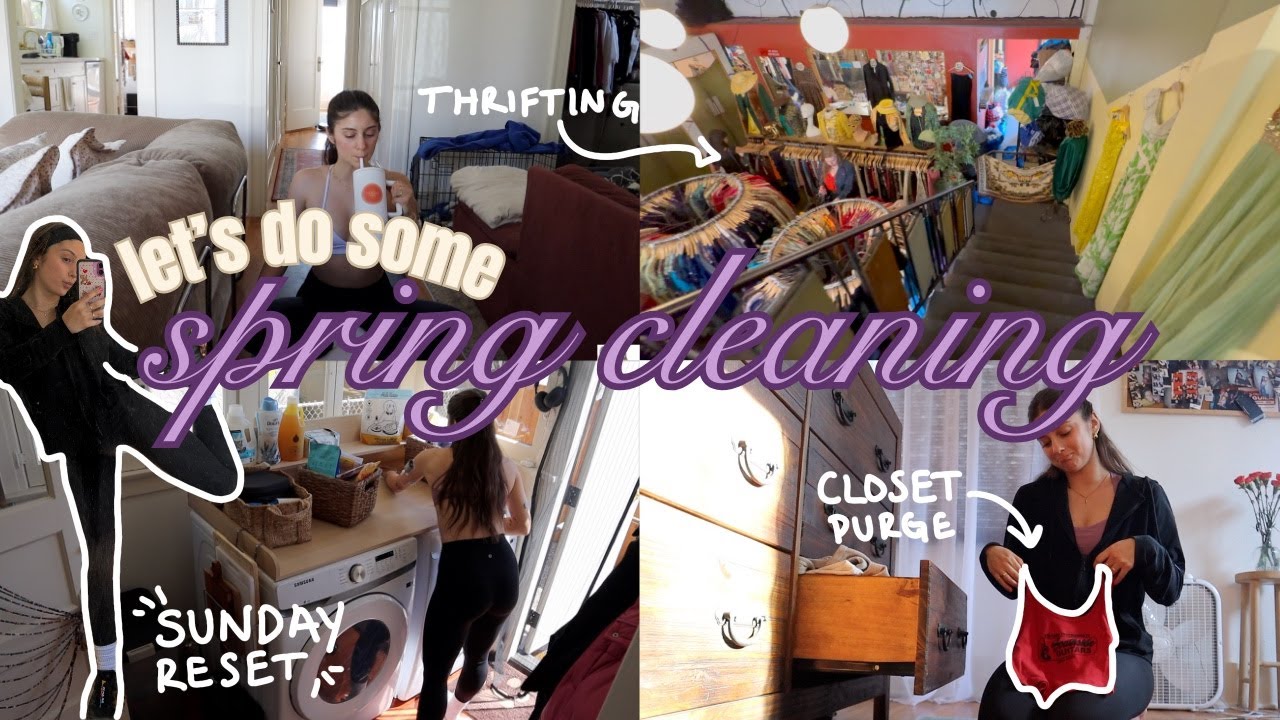 SPRING CLEAN WITH ME + enjoying a slow weekend!!! - YouTube