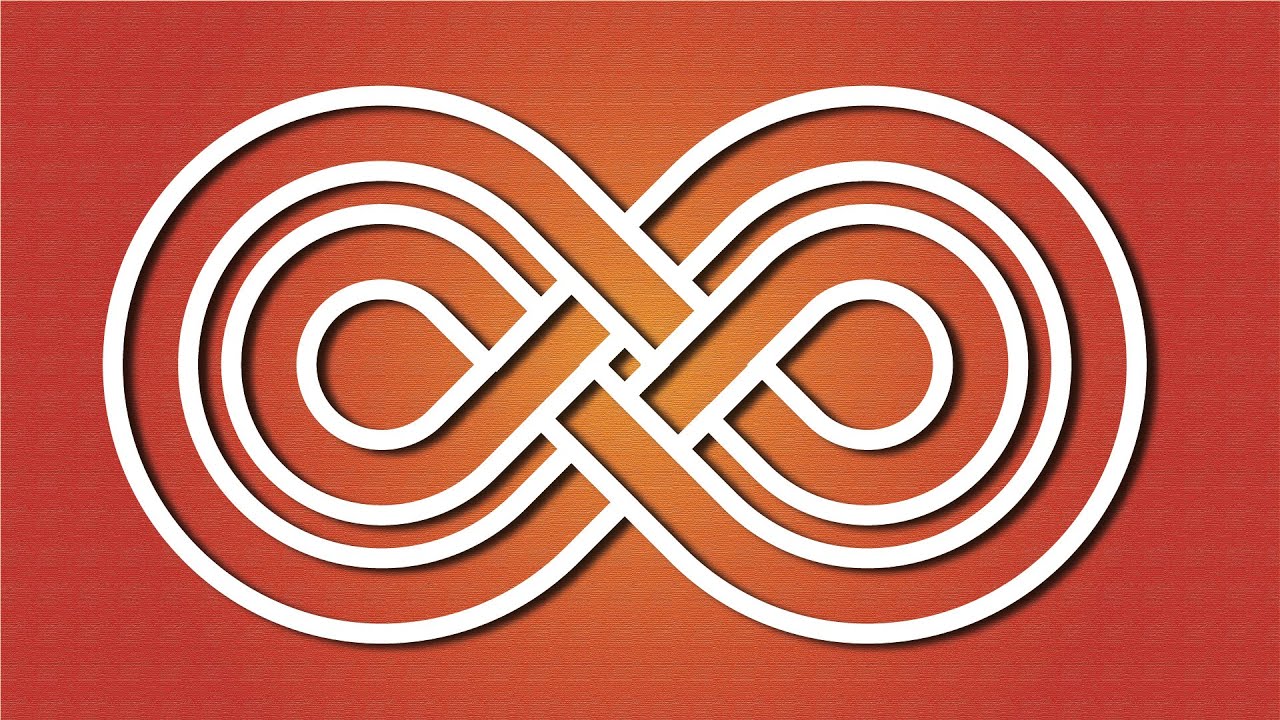 Create infinity path logo in illustrator - YouTube