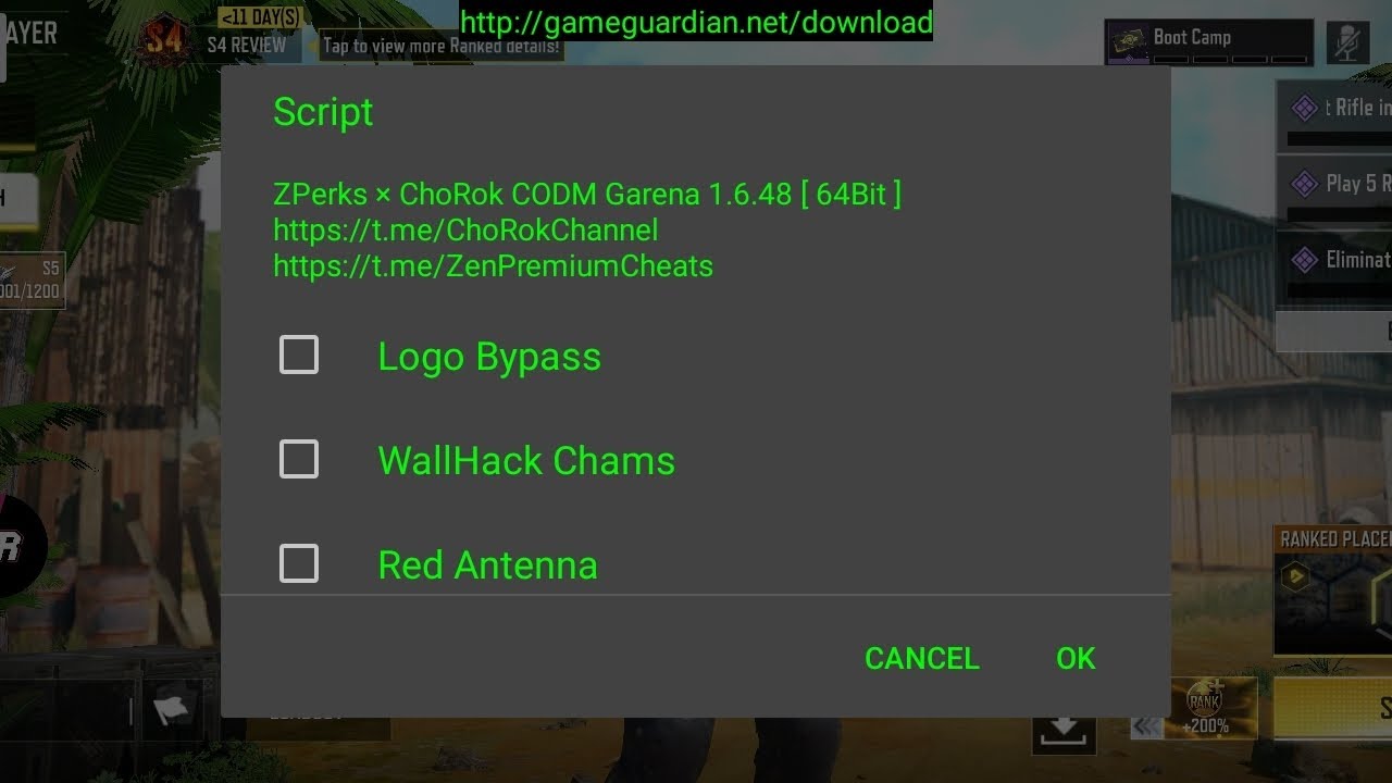[☠️NEW] CODM GARENA LUA SCRIPT 1.6.48 | @ChoRokChannel - YouTube