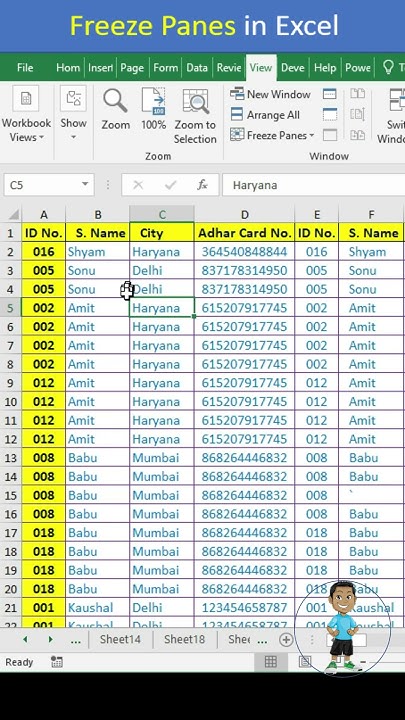 Freeze Panes in Excel #exceltips #exceltutorial #exceltricks #excel #msexcel #developer #shorts ...