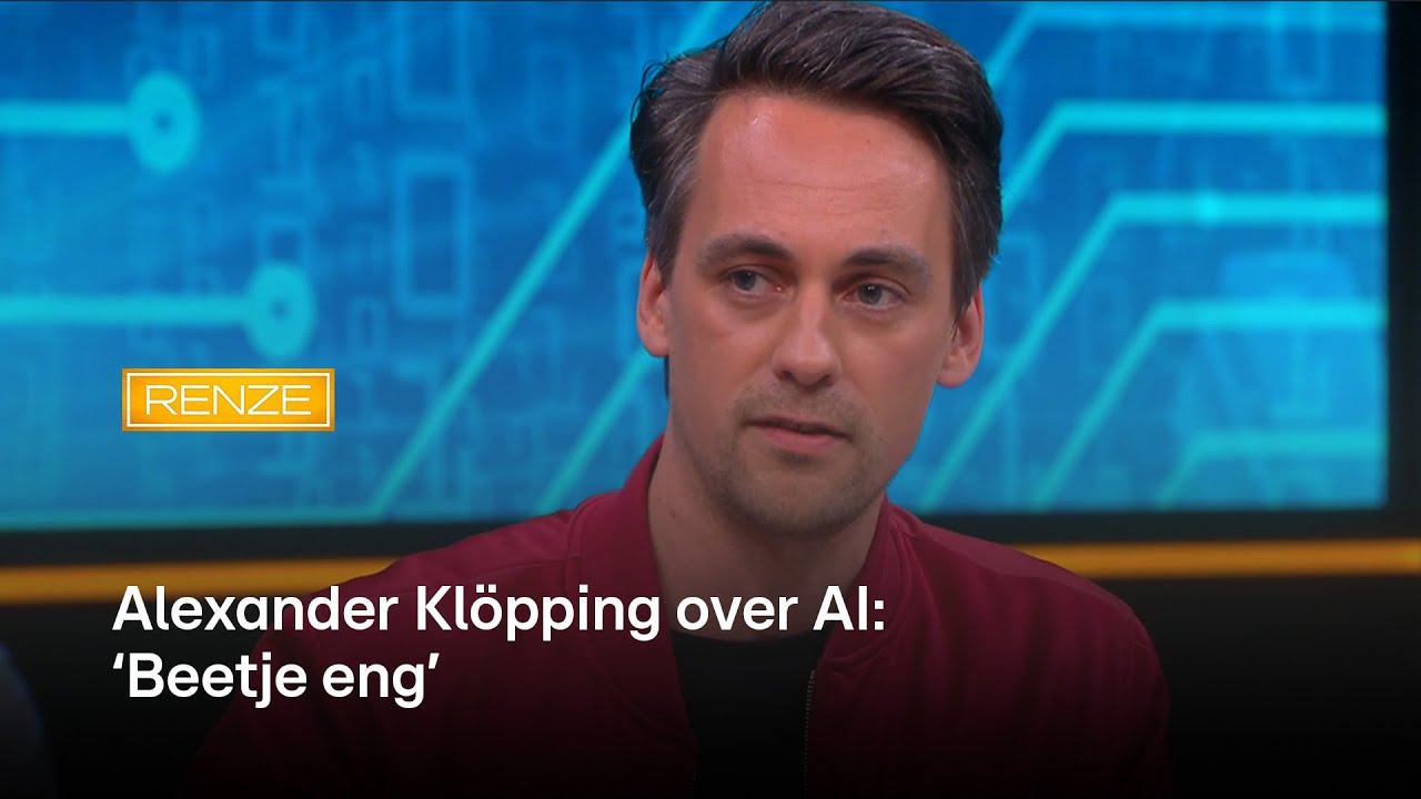 Alexander Klöpping over AI: 'Beetje eng' | Renze - YouTube