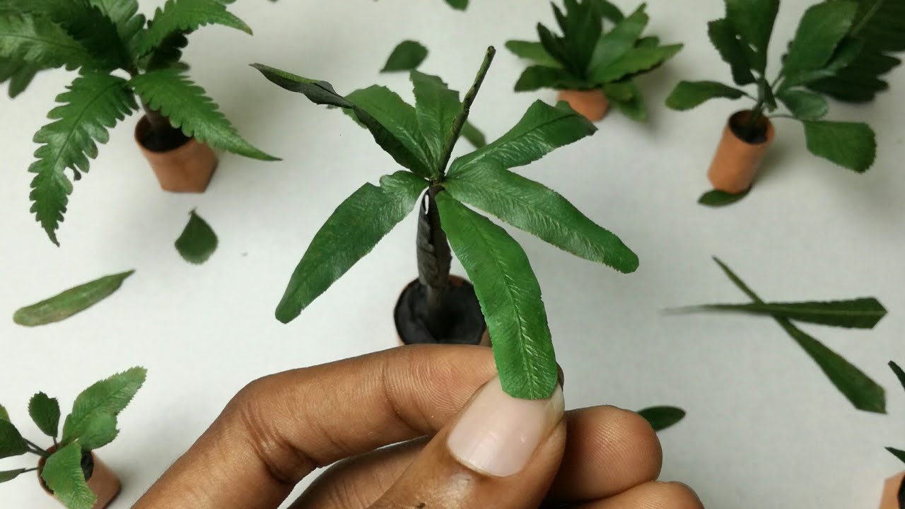 DIY How to Make Most Realistic Miniature Plants. - YouTube