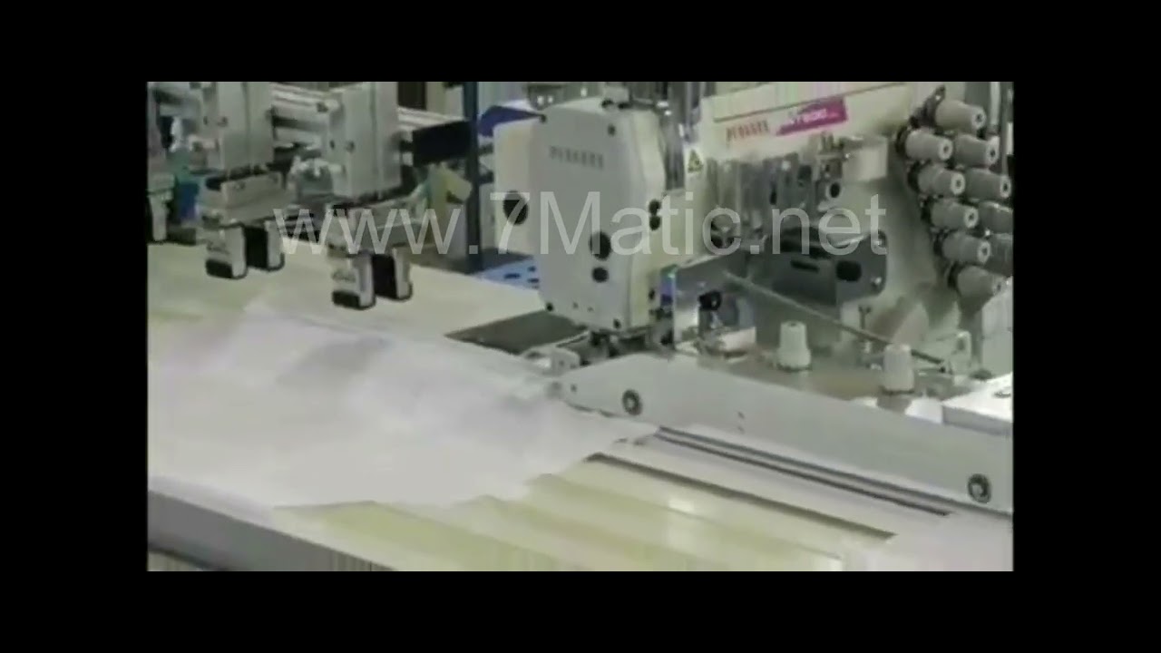 Flat/Open - T-Shirt/Polo Shirt - Bottom/Sleeve Hem Automatic Sewing ...