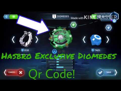Diomedes Hasbro Exclusive Bey Gameplay & Qr Code! - YouTube