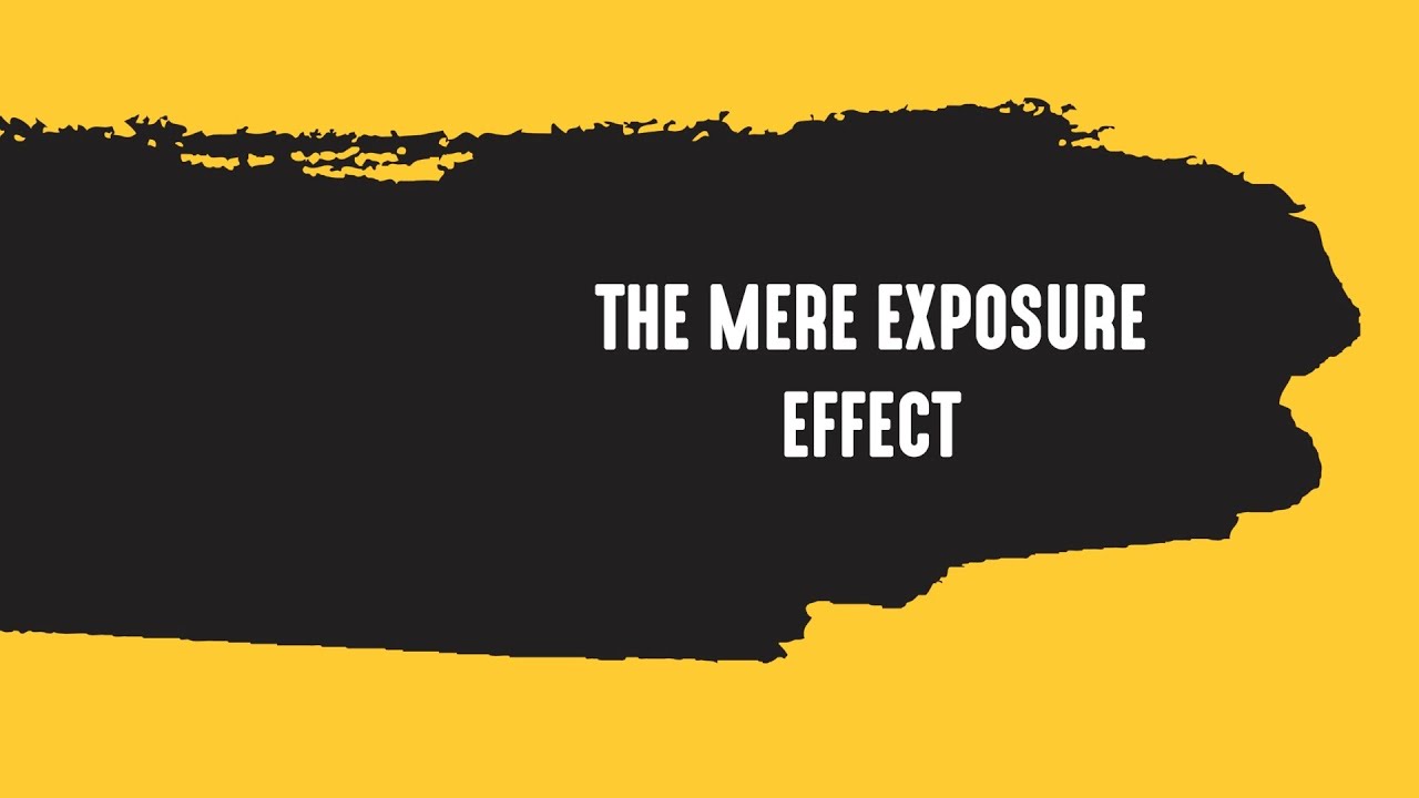 Mere exposure effect - YouTube