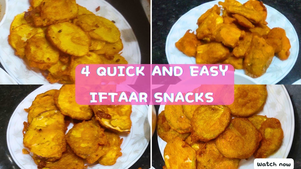 4 QUICK AND EASY IFTAAR SNACKS | #ramadanspecial #easyrecipe - YouTube