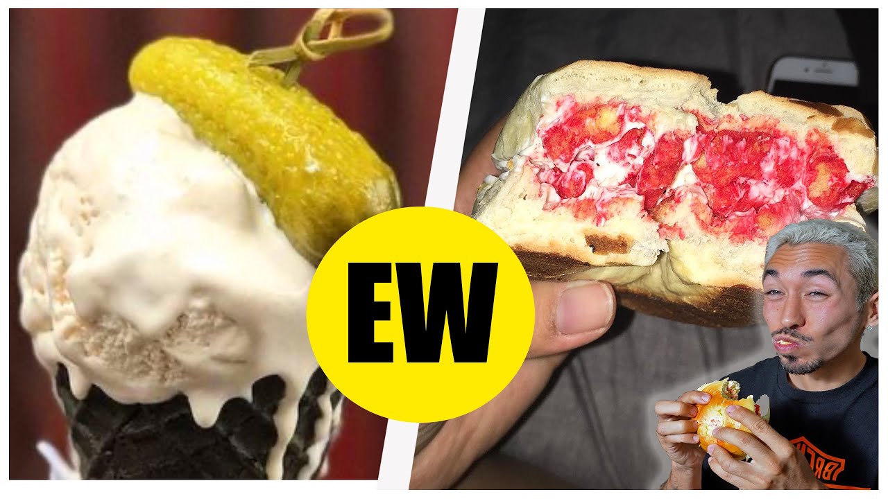 Eating Weird Pregnancy Food Cravings... - YouTube