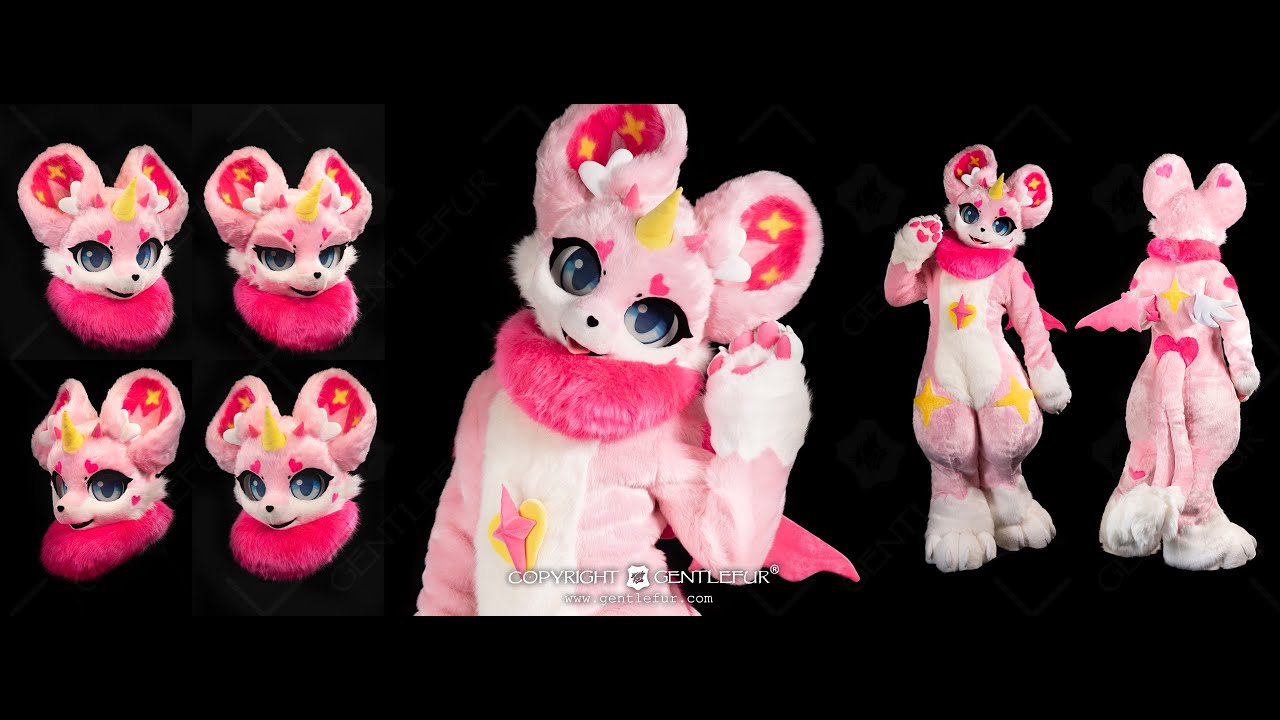 Kemono Angel Bat fursuit commission for Miaoguantou - YouTube