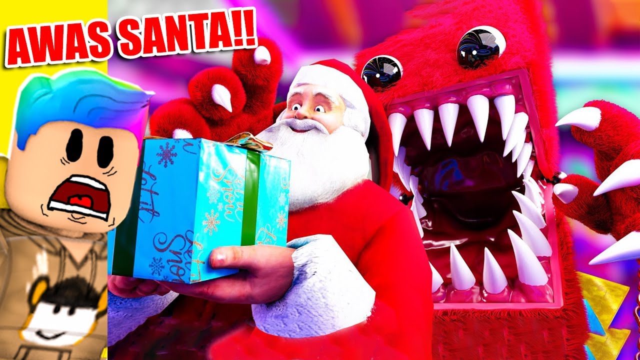 GAWAT!! SANTA CLAUS DIMAKAN BOXY BOO SAAT MEMBERI HADIAH UNTUK HUGGY ...