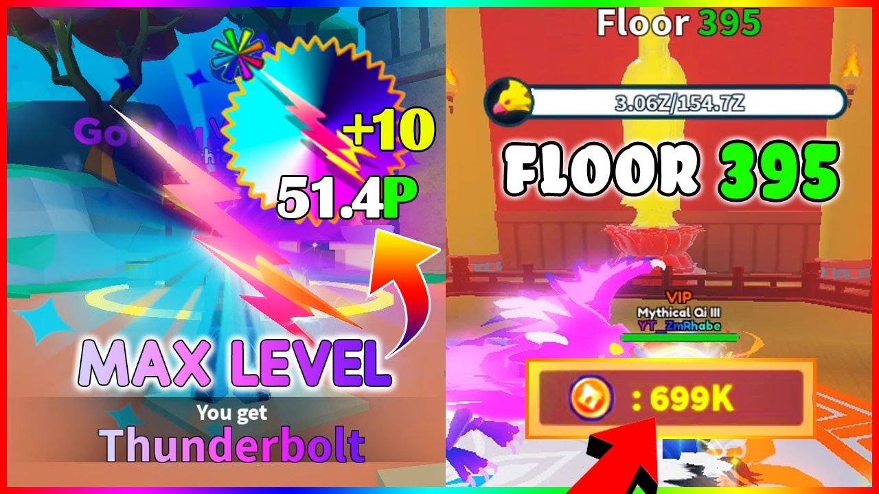 How to MAX LEVEL Thunderbolt FAST | I got 699k GOLD | Beating 390-395 ...