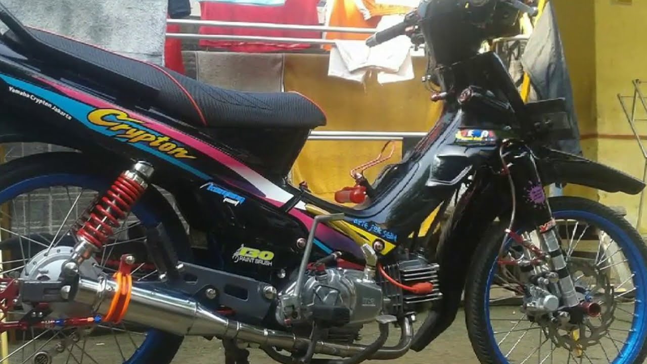 Modifikasi MOTOR YAMAHA CRYPTON LAWAS Seniornya Jupi JADI CAKEP LAGI ...