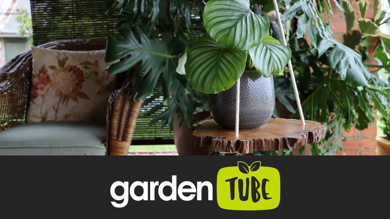 Make Your Own Hanging Log Table - YouTube