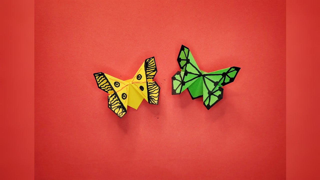 Amazing Paper Butterfly || How To Make Simple & Easy Paper Butterfly ...