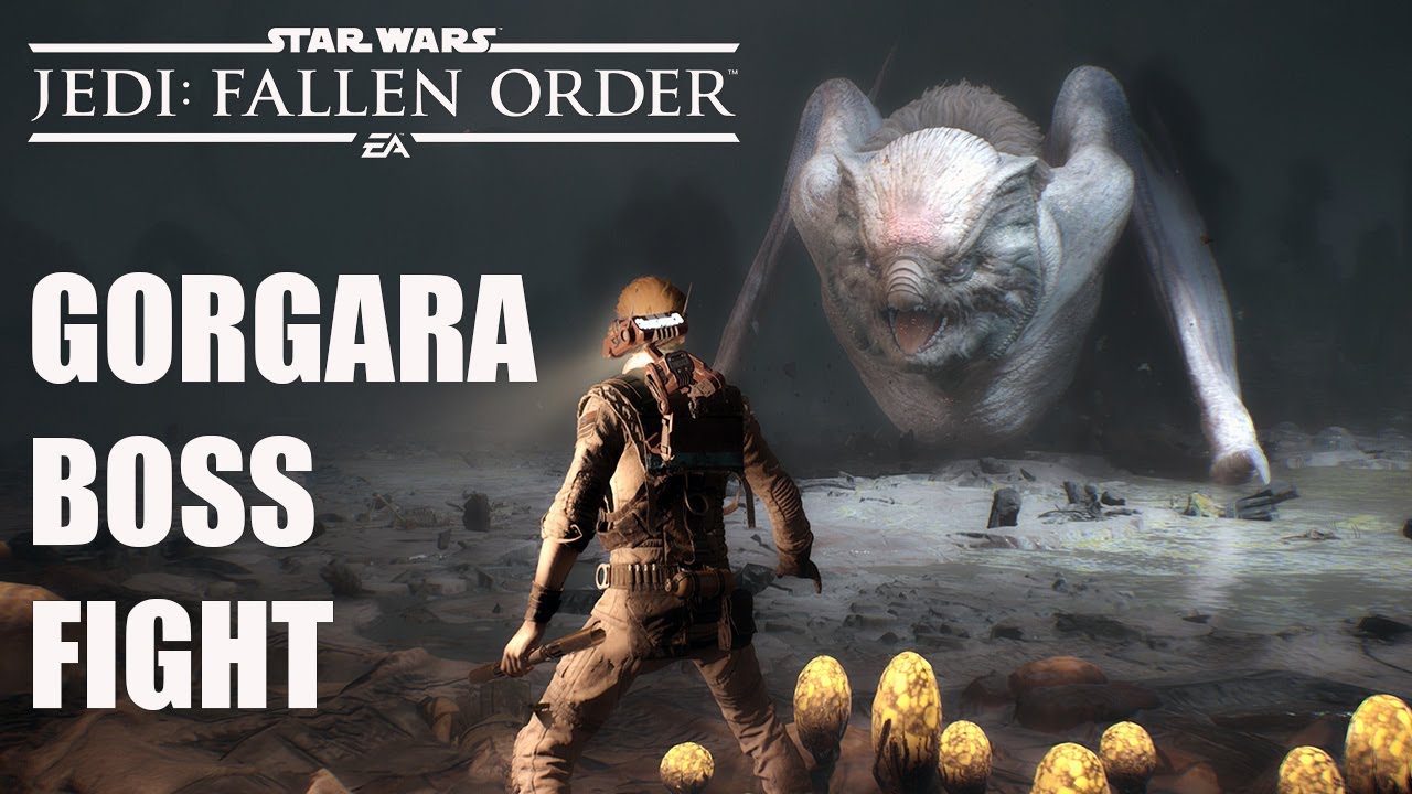 Gorgara (The Great Bat) Boss Fight - Star Wars: Jedi Fallen Order - YouTube