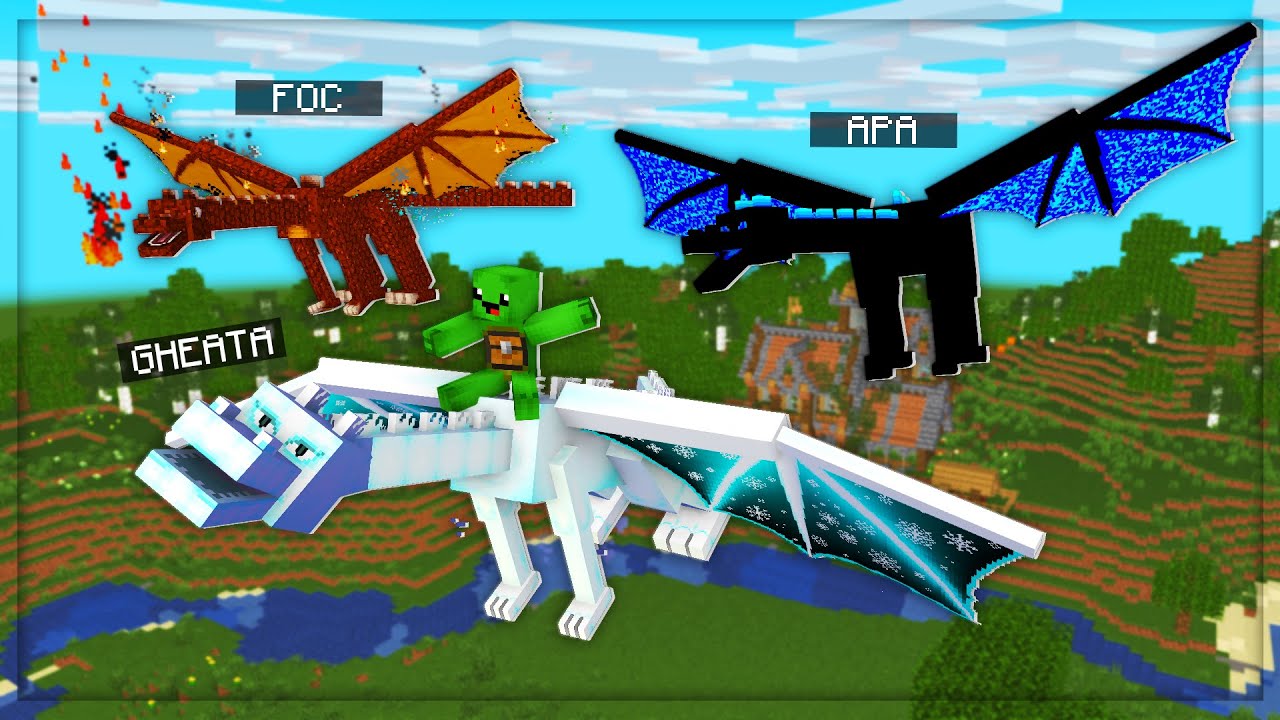 Minecraft Dar Imblanzesc Dragoni Facuti Din Elemente! - YouTube