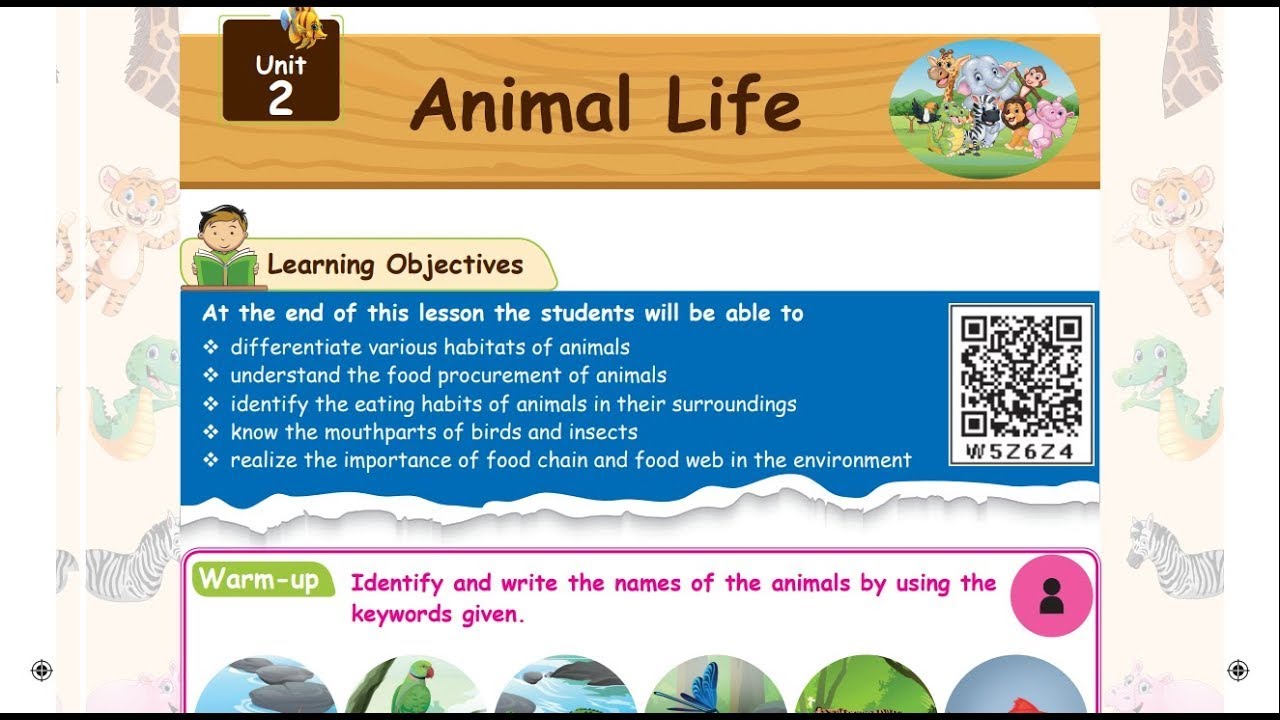 ANIMAL LIFE - UNIT 2 - TERM 3 - அறிவியல் (SCIENCE) - 3RD STANDARD ...