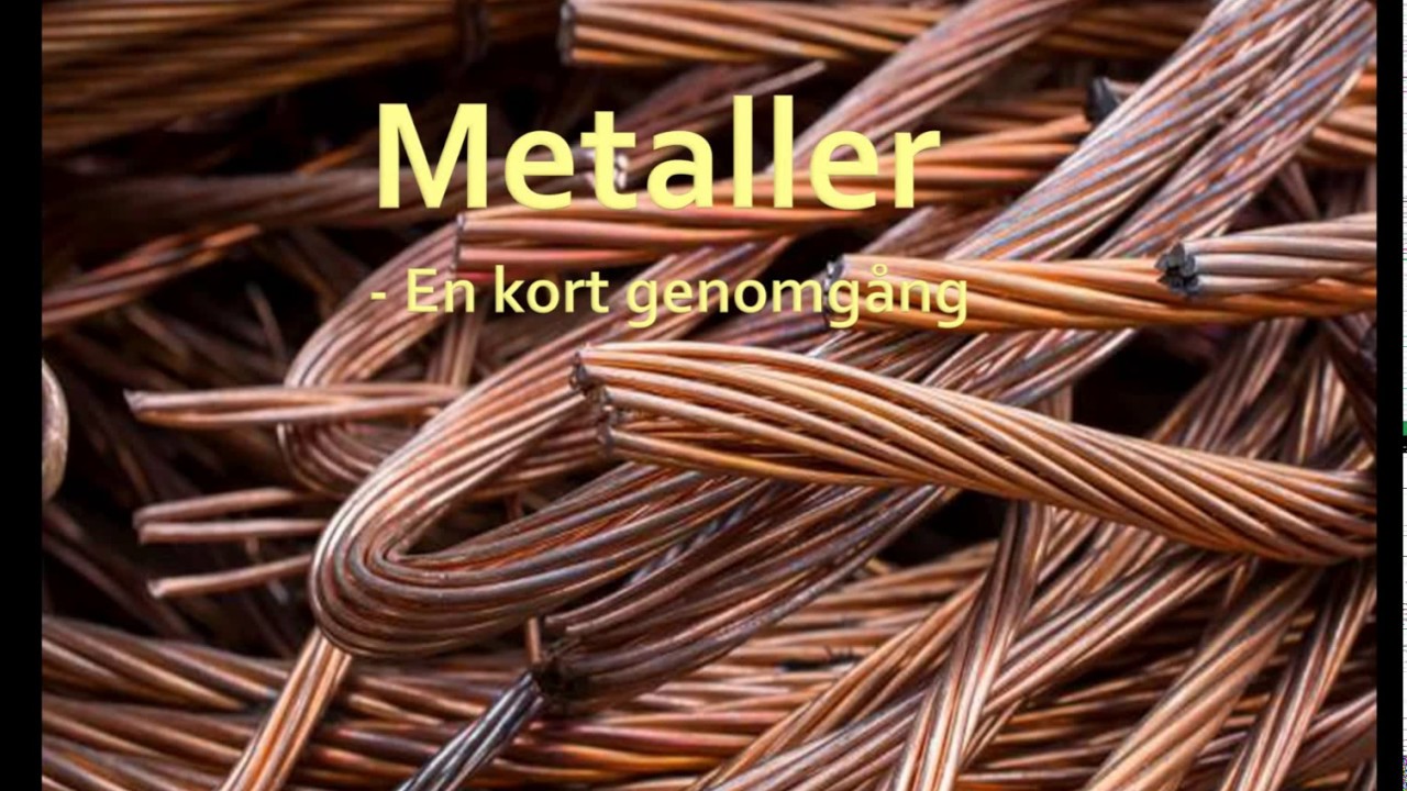 Metaller - En kort genomgång - YouTube