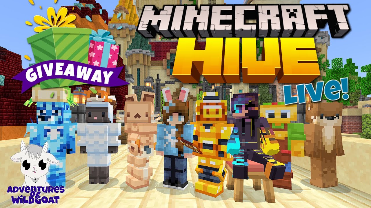 [GIVEAWAY] Hive Minigame Play - Minecraft Live Stream - YouTube