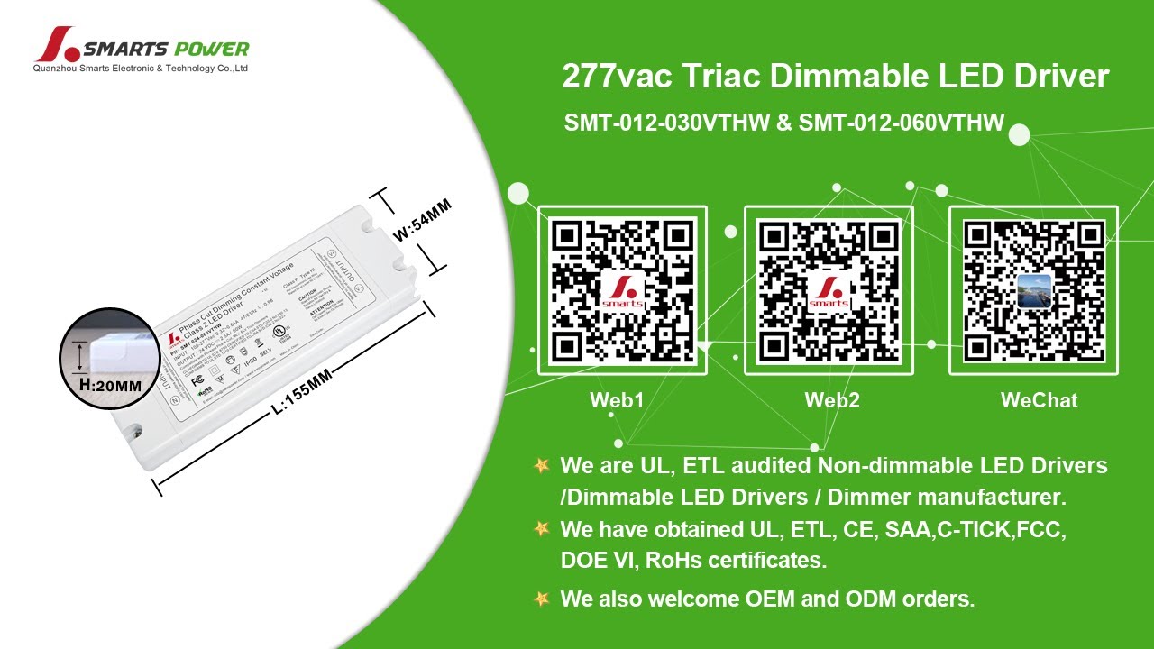Triac Dimmable LED Driver with UL, CLASS 2, CLASS P Standard - YouTube