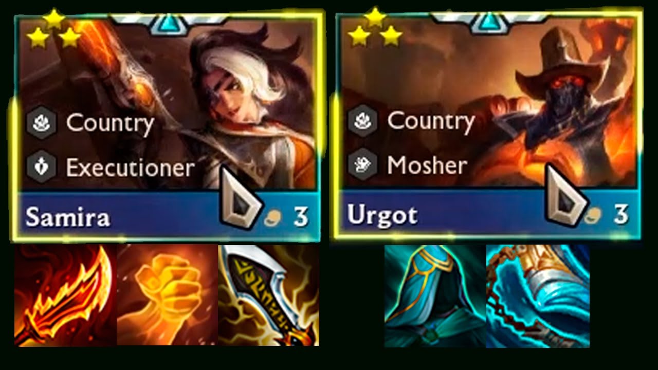 3 ⭐⭐⭐ SAMIRA & URGOT | 5 COUNTRY | TFT SET 10 - YouTube