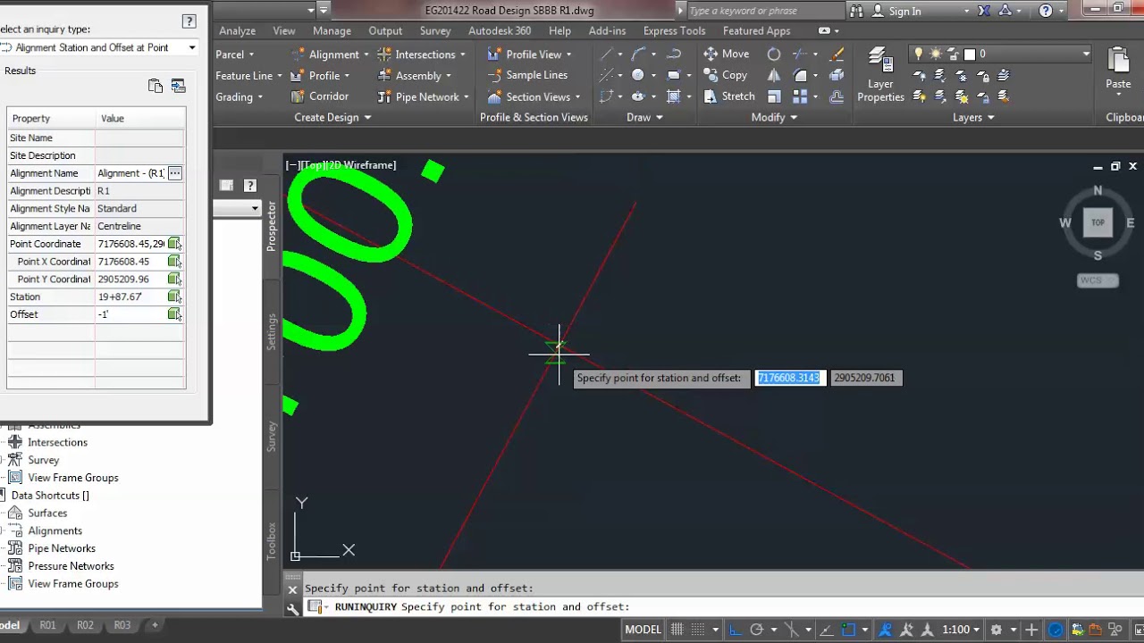 C3D 1 Superimpose Profile Level on Alignment - YouTube